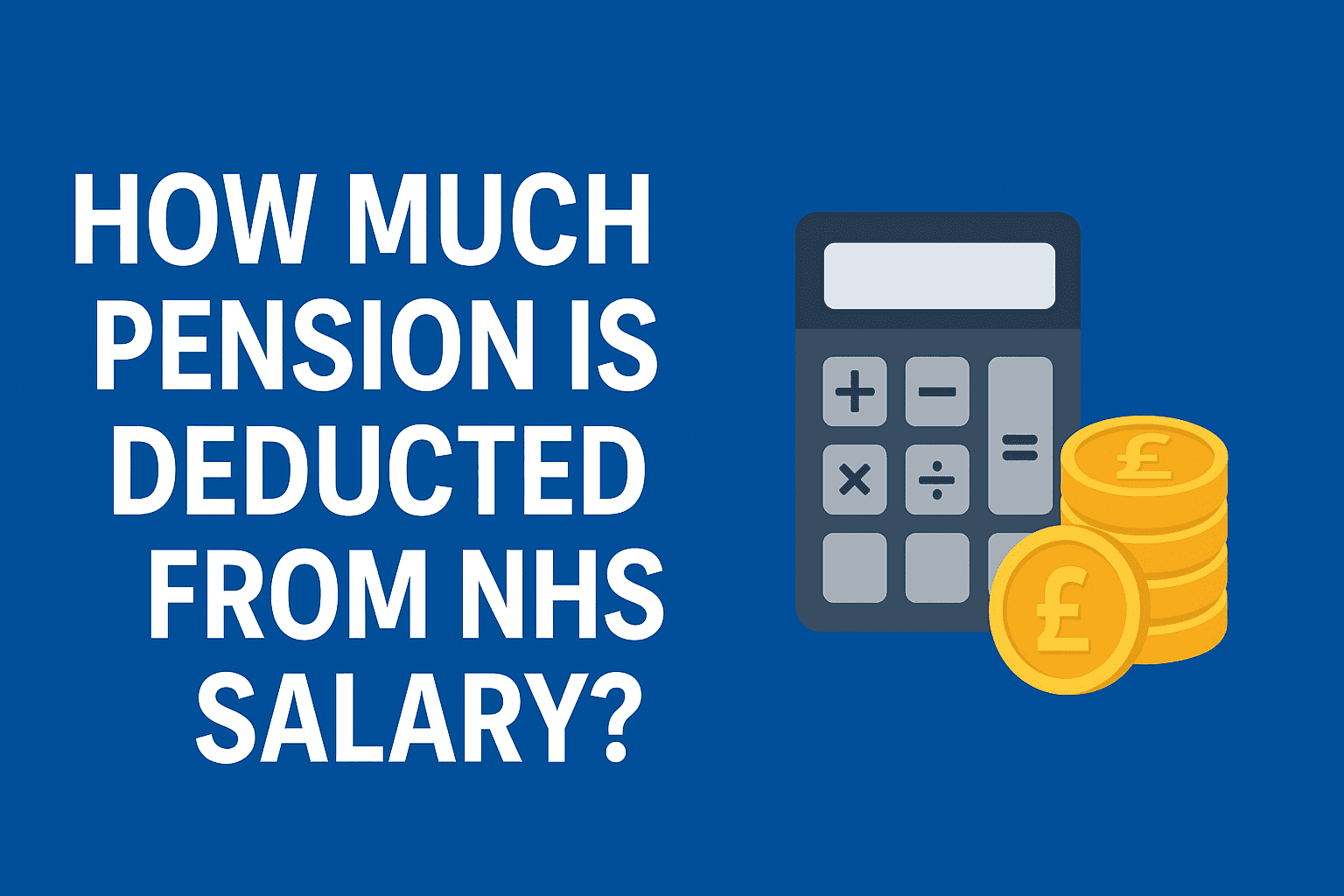 How Much Pension is Deducted from NHS Salary?